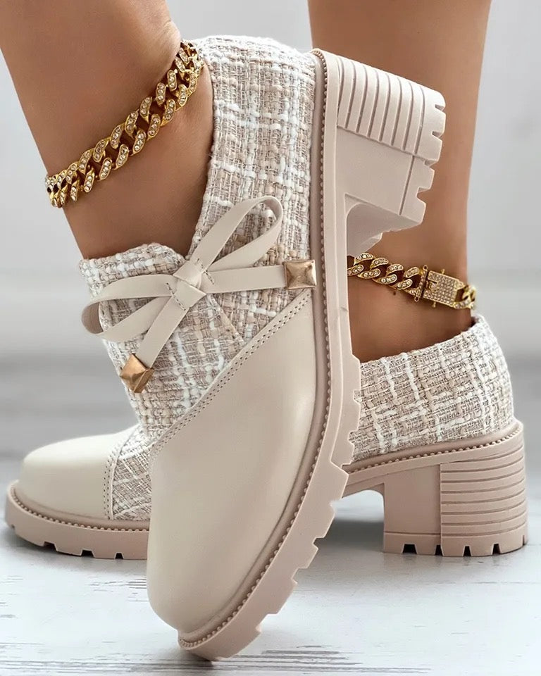 Comelyy women's thick heel shoes high heels