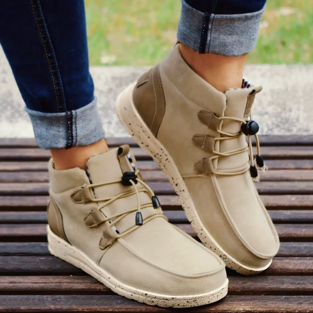 Comelyy Cozy and Stylis Women's High Top Sneaker Boots