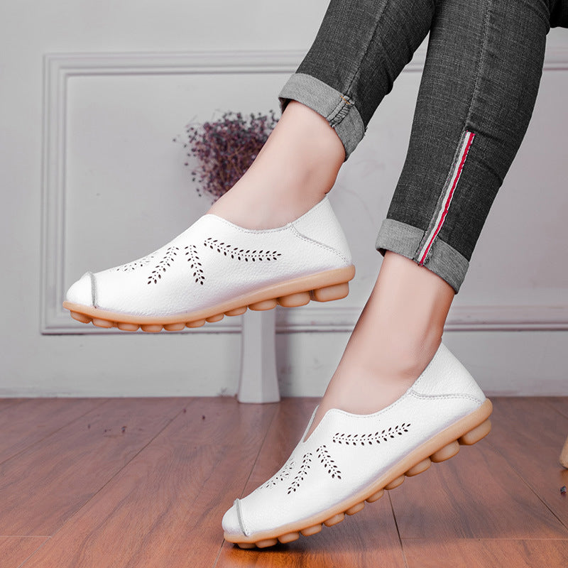 Comelyy Hollow Flat Bottom Women Shoes