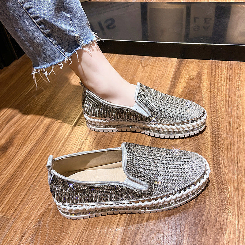 Comelyy Rhinestone Casual Fashion Shoes