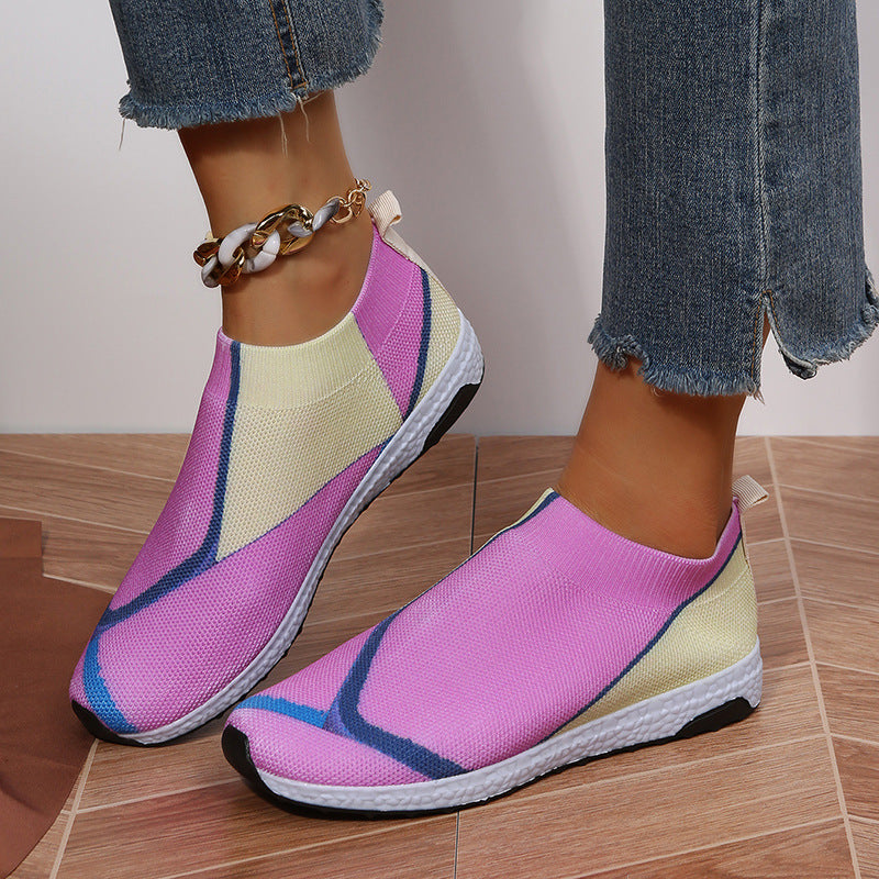 Comelyy Summer shallow casual fly knit sneakers