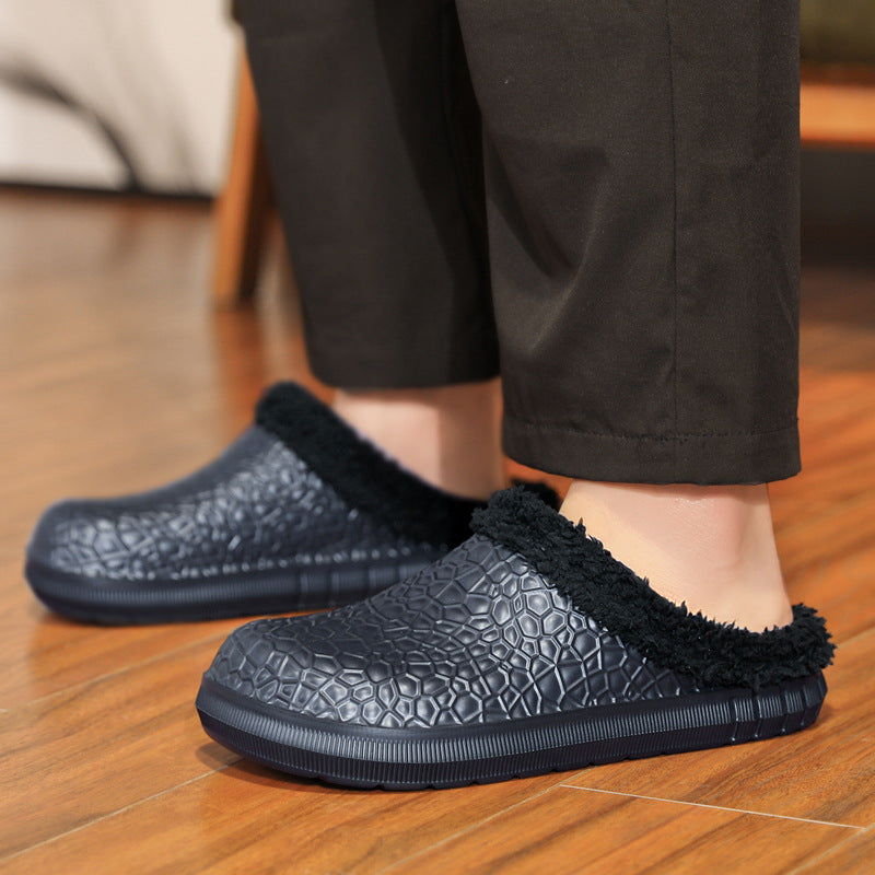 Comelyy Winter Couples Half Pack Foot Cotton Slippers